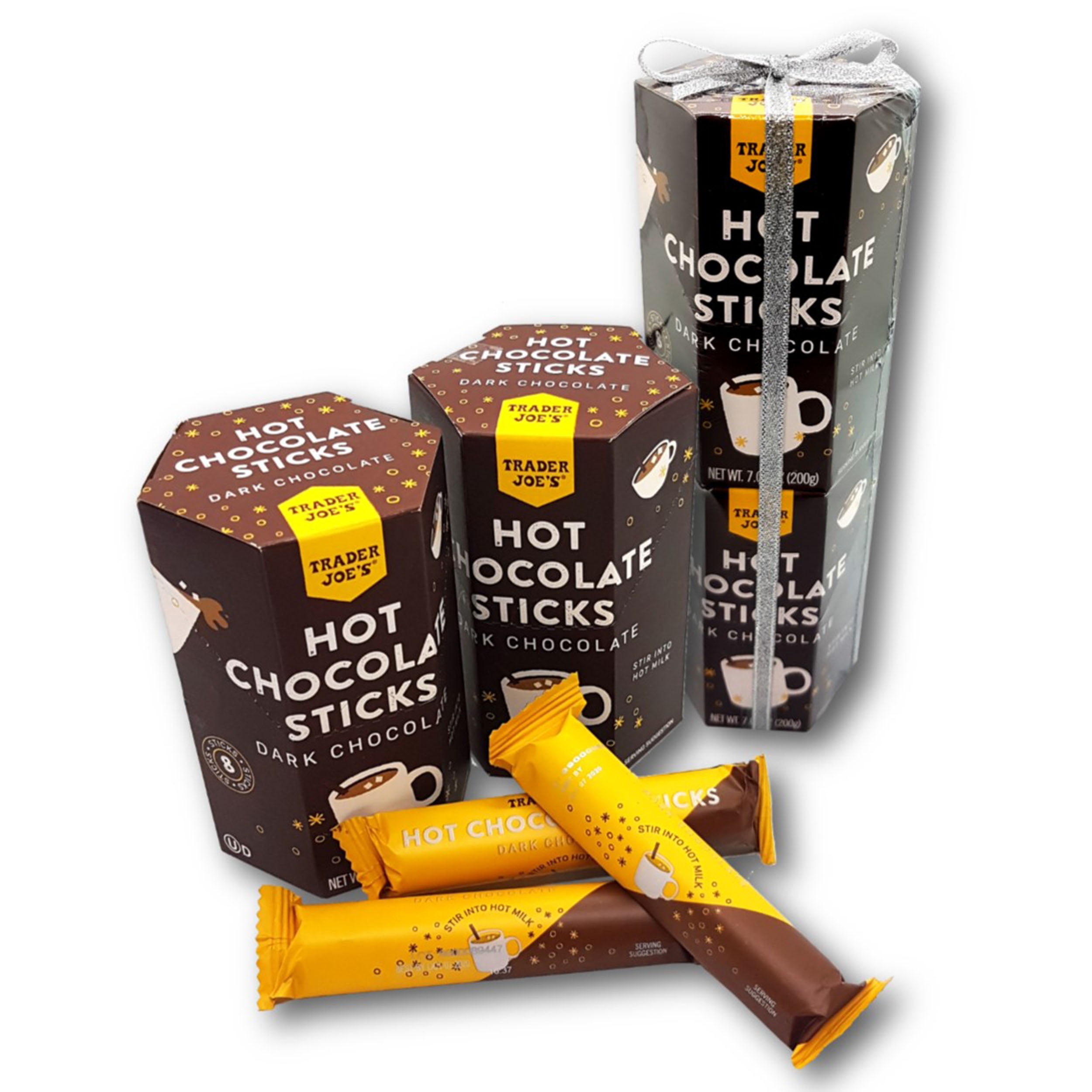 Hot Chocolate Sticks Gift Set Hot Cocoa 7.4 Oz. Trader Joe's Chocolate ...