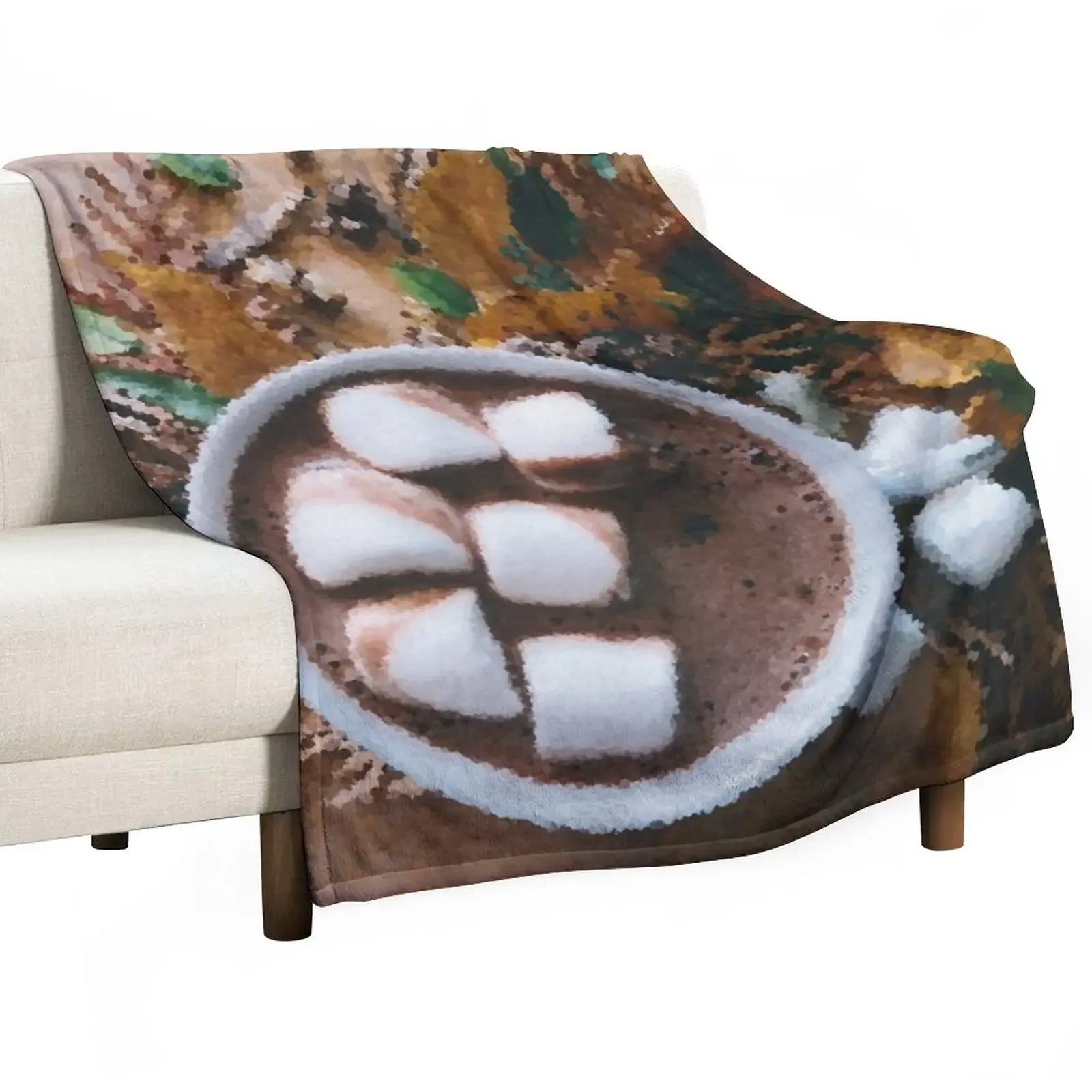 Hot Chocolate Throw Blanket blankets and throws for sofa Blankets ...