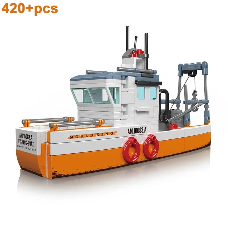 Hot City Creative Sailboat Models Ocean Rescue Fire fishing Boat ...