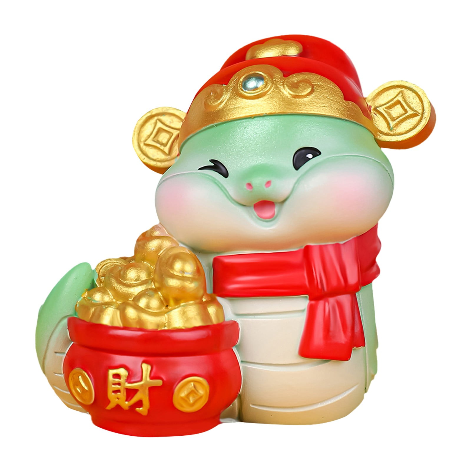 Hot Clearance! Denbek Year of the Snake Cute Snake Ornament Green ...