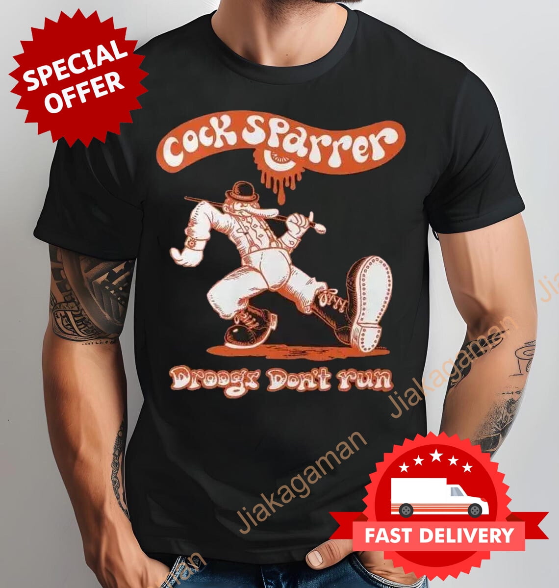 Hot Cock Sparrer Band Droogs Dont Run Unisex T-Shirt TR94603 - Walmart.com