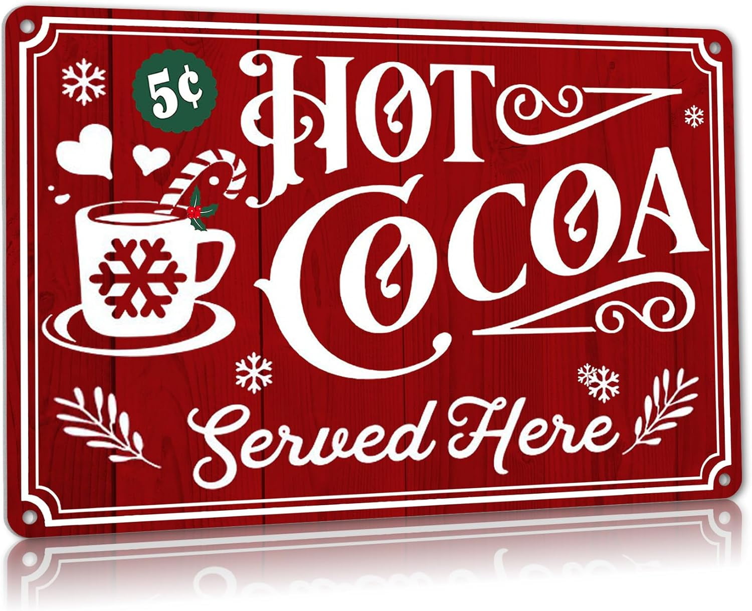 Hot Cocoa Metal Sign Vintage Decoration Home Bedroom Office Bar Cafe ...