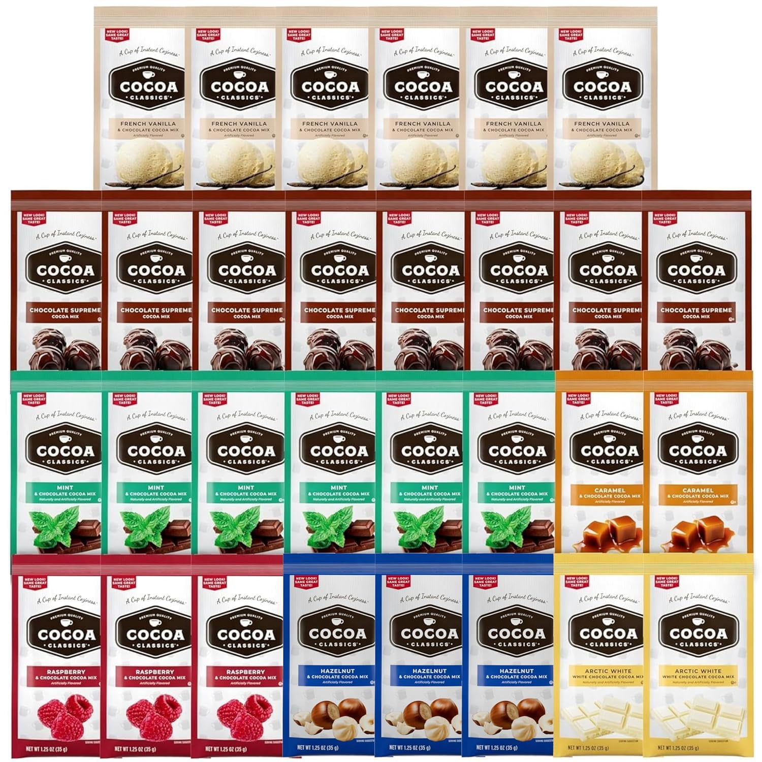 Hot Cocoa Mix Gift Set – 30 Count, 7 Flavors | Cozy Hot Chocolate ...