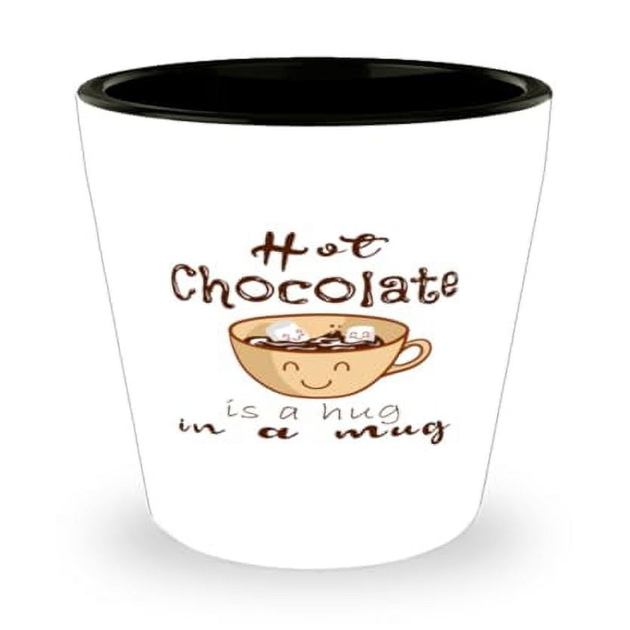 Hot Cocoa Shot Glass, Hot Chocolate Is A Hug In A Mug, Comfort Gift ...