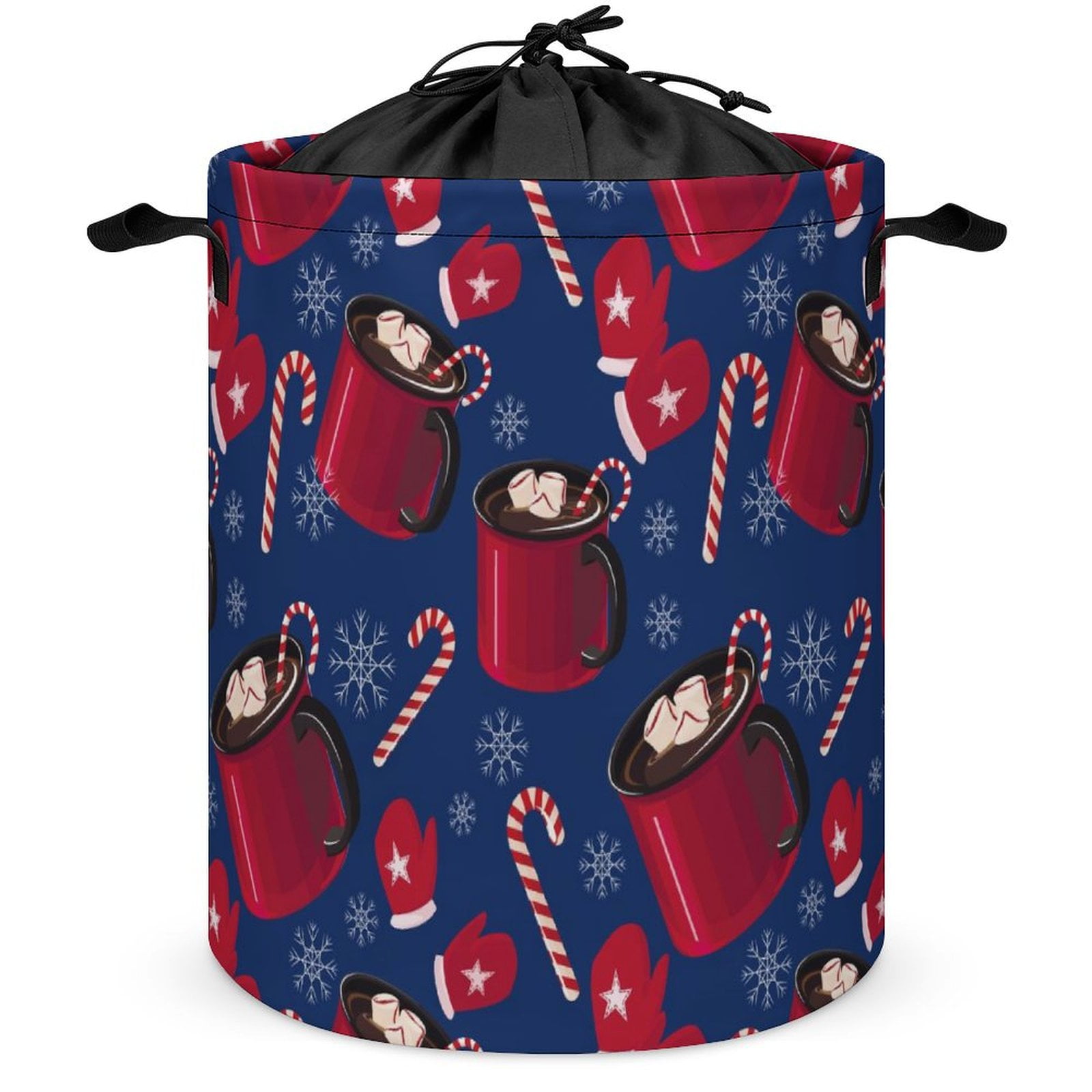 Hot Cocoa Snowflake Mittens Laundry Basket Dirty Clothes Hamper ...