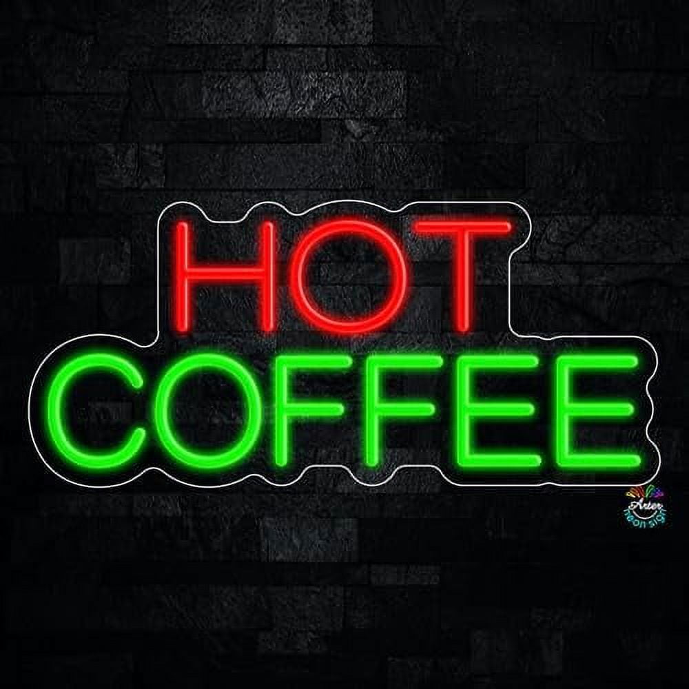 Hot Coffee LED Neon Sign 22"L x 10"H #32377 - Walmart.com