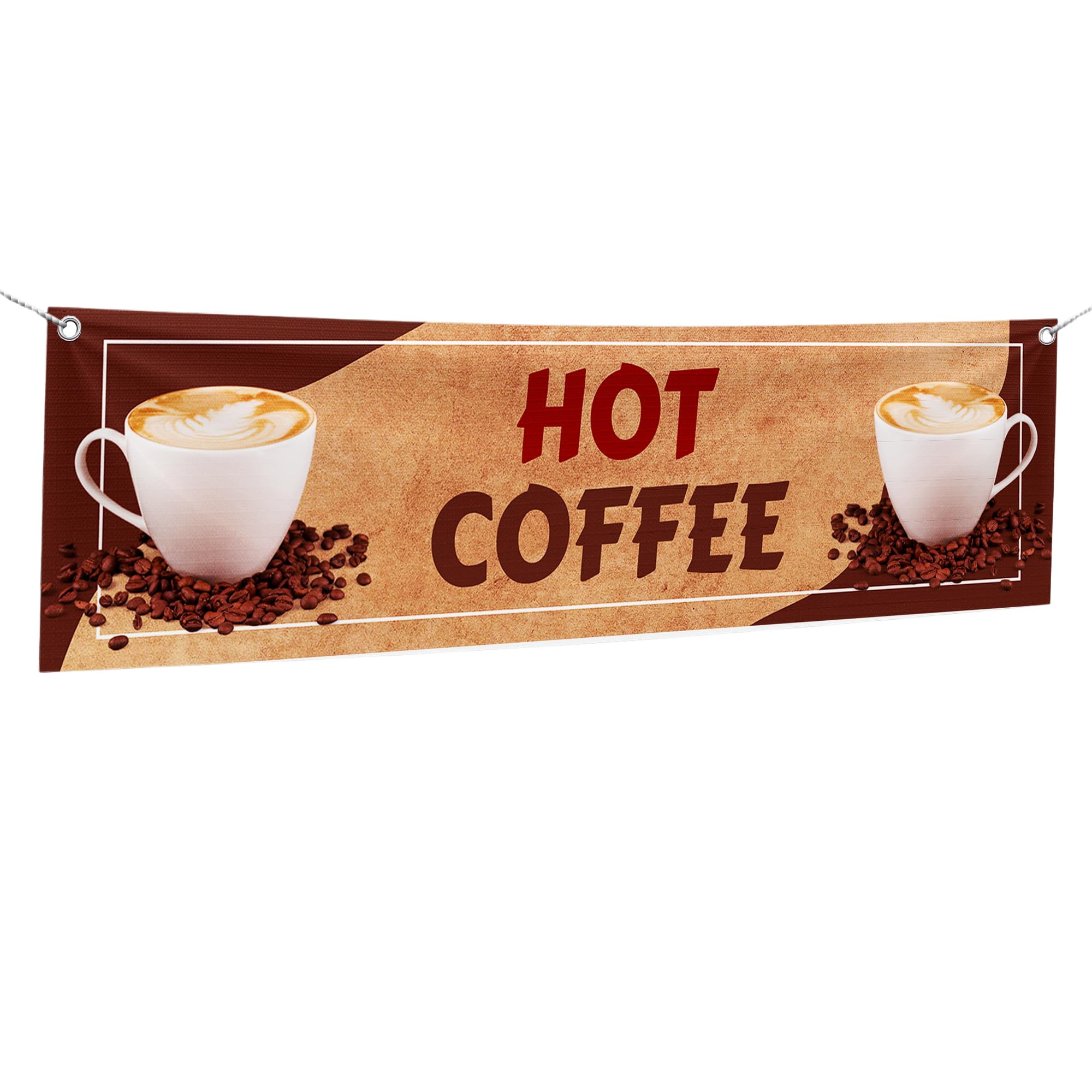 Hot Coffee Large Banners and Signs for Outdoor by DreamController ...