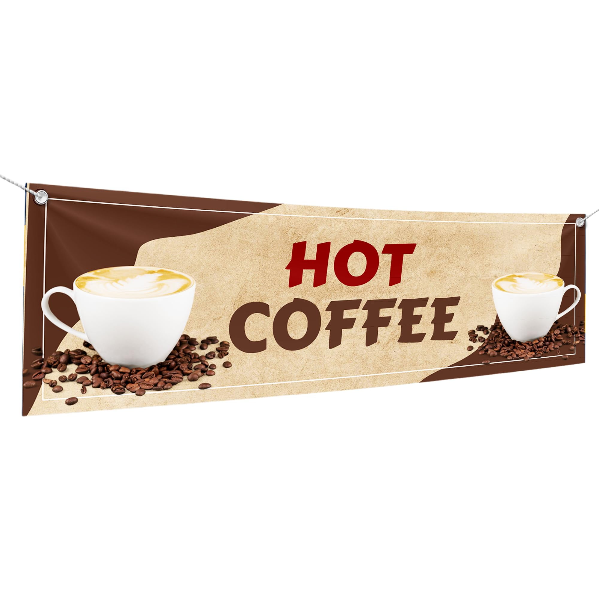 Hot Coffee Large Banners and Signs for Outdoor by DreamController ...