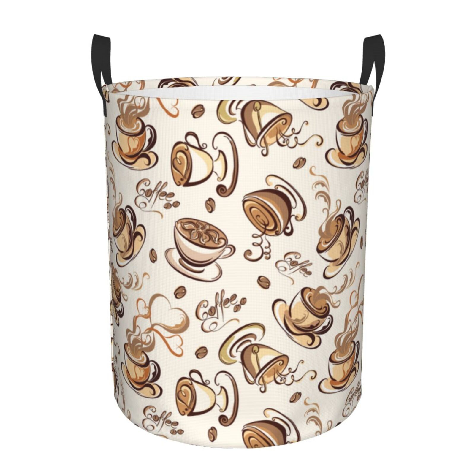 Hot Coffee Print Laundry Basket, Laundry Hamper Waterproof Laundry Bag ...