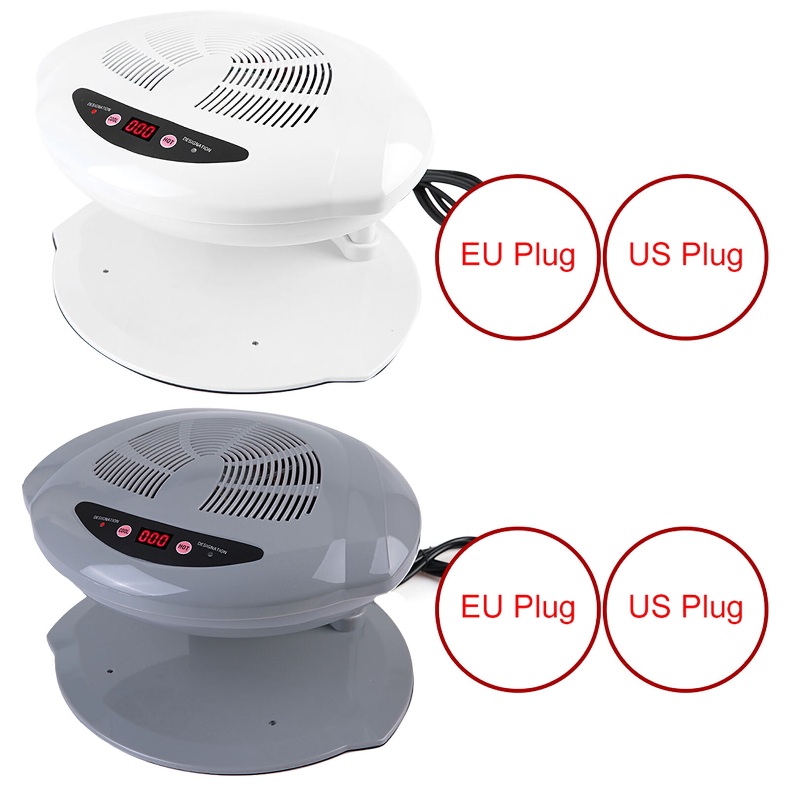 Hot&Cold Air Nail Dryer WarmCool Nail Polish Drying Fan Manicure Tool ...