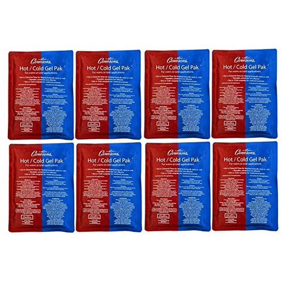 Hot or Cold Gel Pack Set of 8- XL Size (8 x 11) Reusable Ice Pak for ...