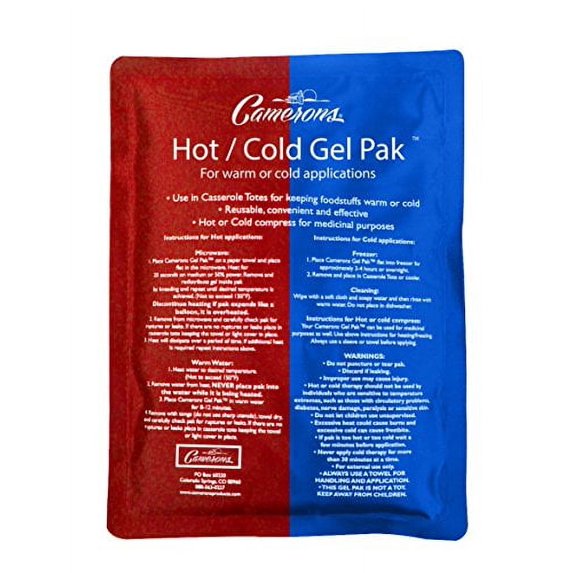 Hot or Cold Gel Pack- XL Size (8 x 11") Reusable Ice Pak for Icing and ...