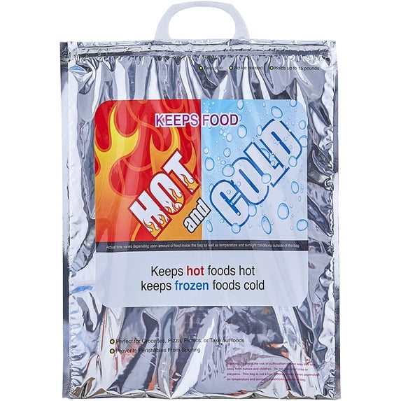 Hot and Cold Insulated Bags for Food Delivery, Grocery Shopping Bags ...