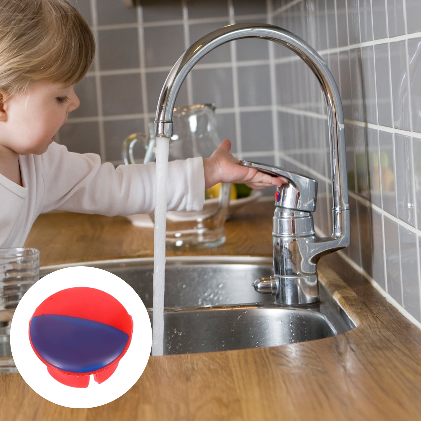 Hot And Cold Knobs Buttons,20Pcs Hot and Cold Faucet Caps Hot Cold ...