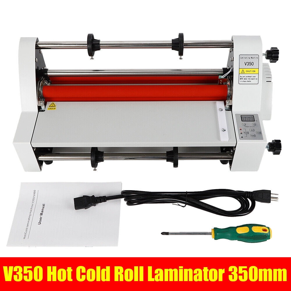 Hot Cold Roll Laminator 110v 13 V350 Laminator Digital Display Single