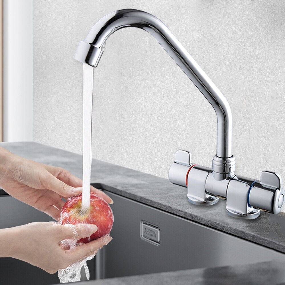 Hot Cold Water 360° Rotation Tap Folding RV Caravan Boat Kitchen ...