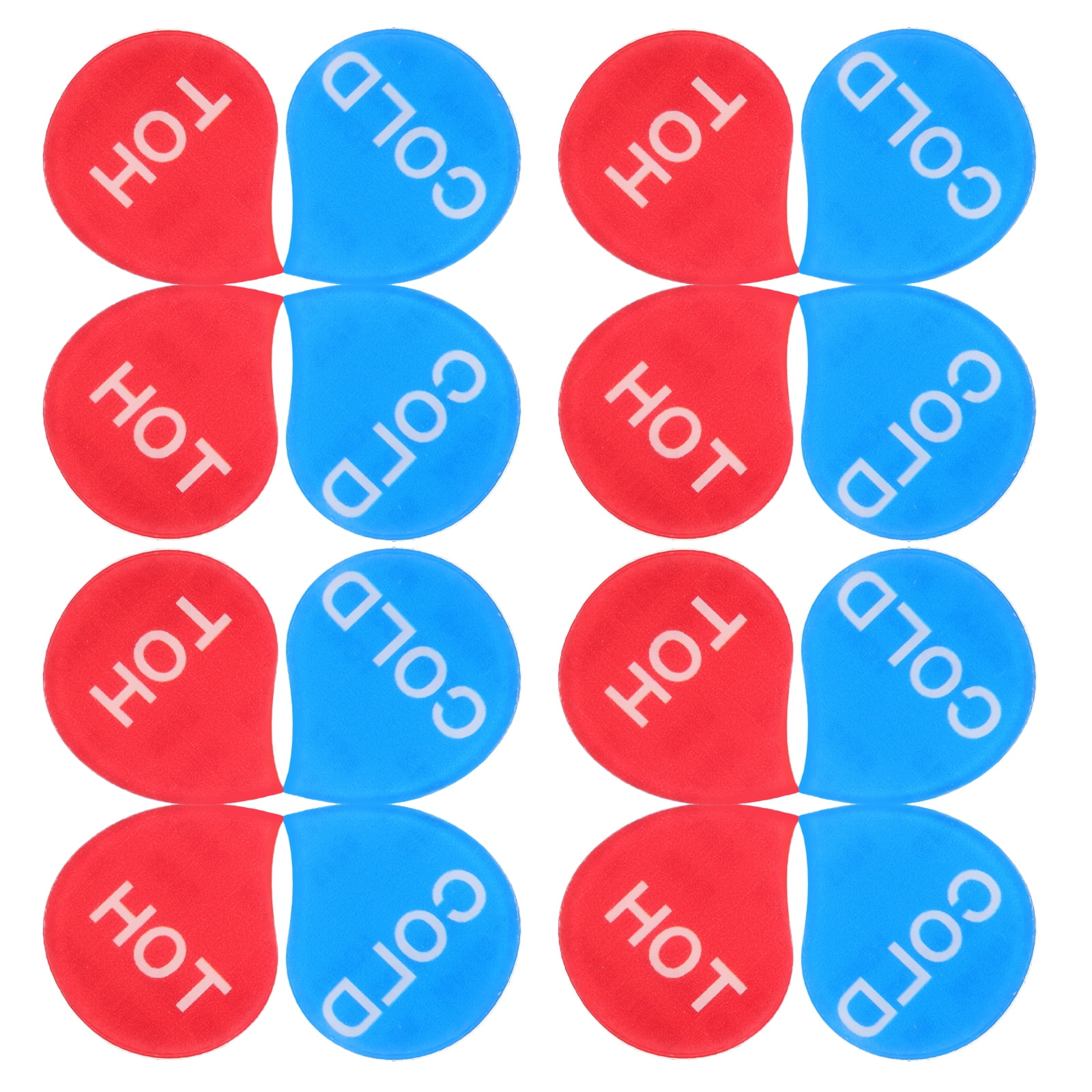 Hot And Cold Water Label,8 Pairs Acrylic Hot and Cold Water Signs - Hot ...