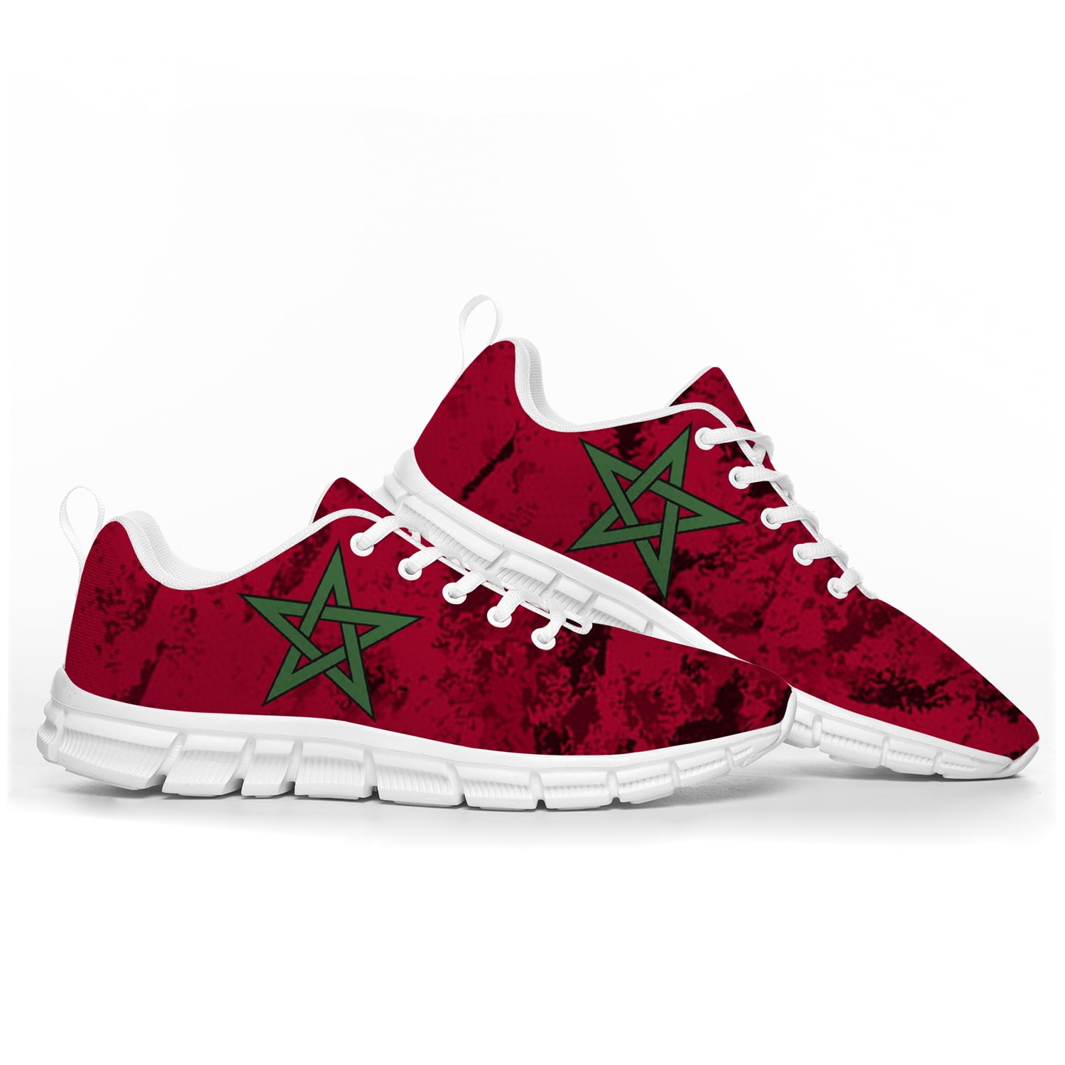 Hot Cool Moroccan Flag Sports Shoes Mens Womens Teenager Kids Children ...