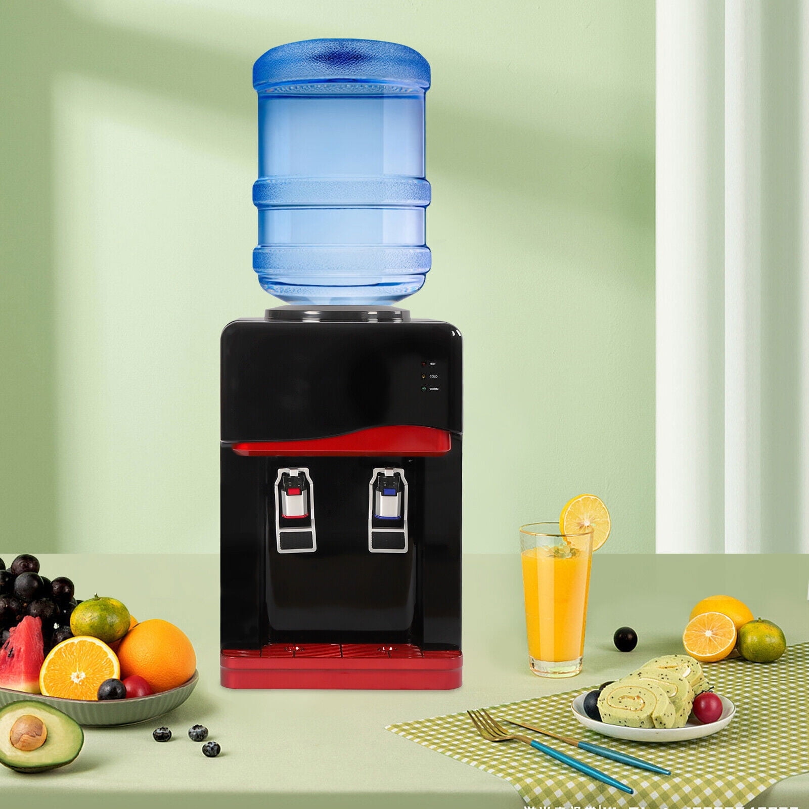 Hot&Cool Water Cooler Dispenser Desktop Free Standing 5 Gallons Top ...