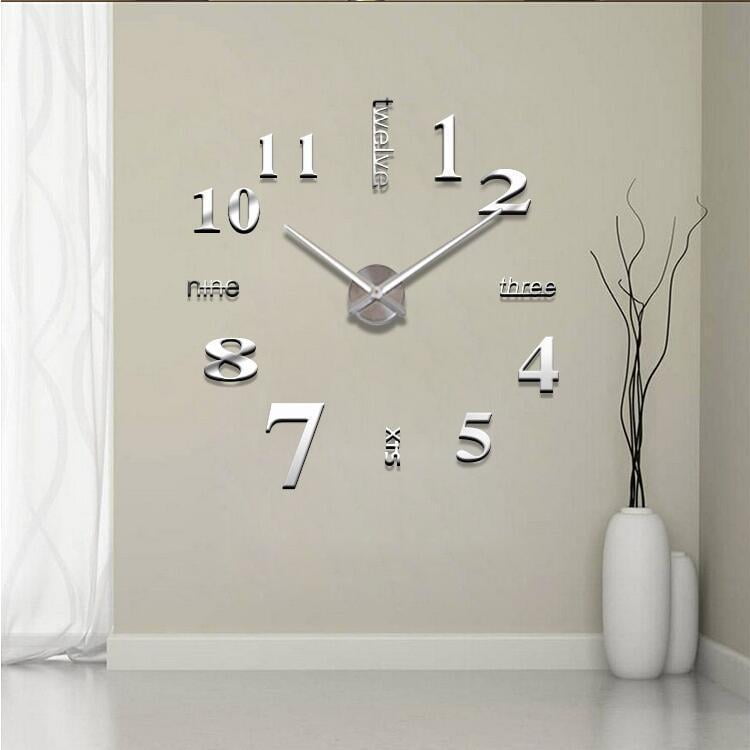Hot Creative Wall Clock Acrylic Clock Home Decoration Living Room Wall ...
