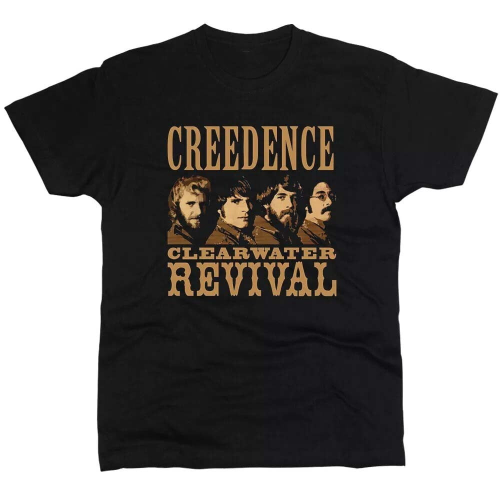 Hot Creedence Clearwater Revival Rock Band Shirt Black - Walmart.com