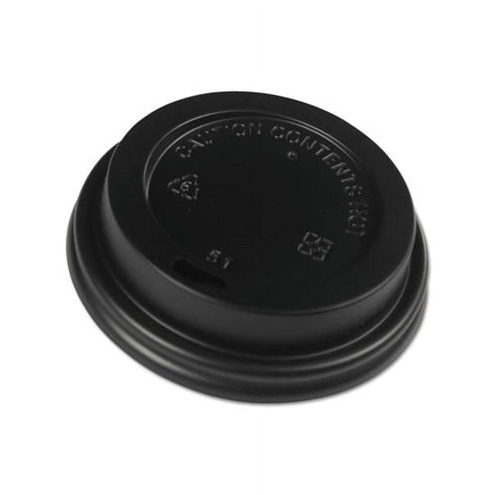 Hot Cup Lids Fits 8 oz Hot Cups, Black, 1000/Carton - Walmart.com