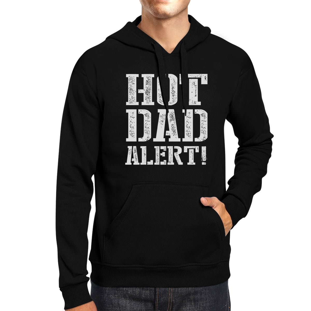 Hot Dad Alert Unisex Black Graphic Hoodie Cute Gifts For Him - Walmart.com