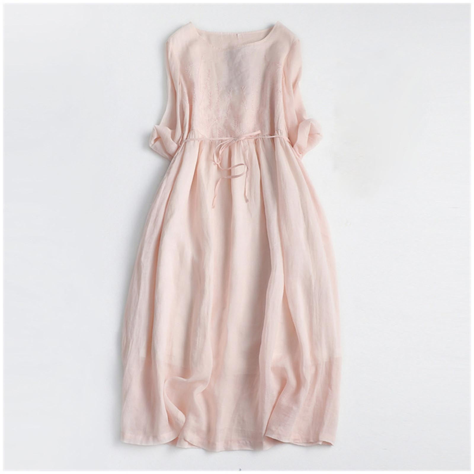 Hot Days, Bold Styles SMihono Linen Dresses for Women 2025 Summer ...