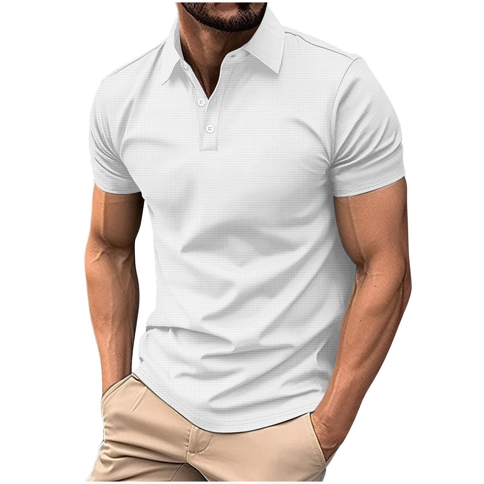 Hot Days, Bold Styles YLSDY Men's Button Collared Shirts Short Sleeve ...