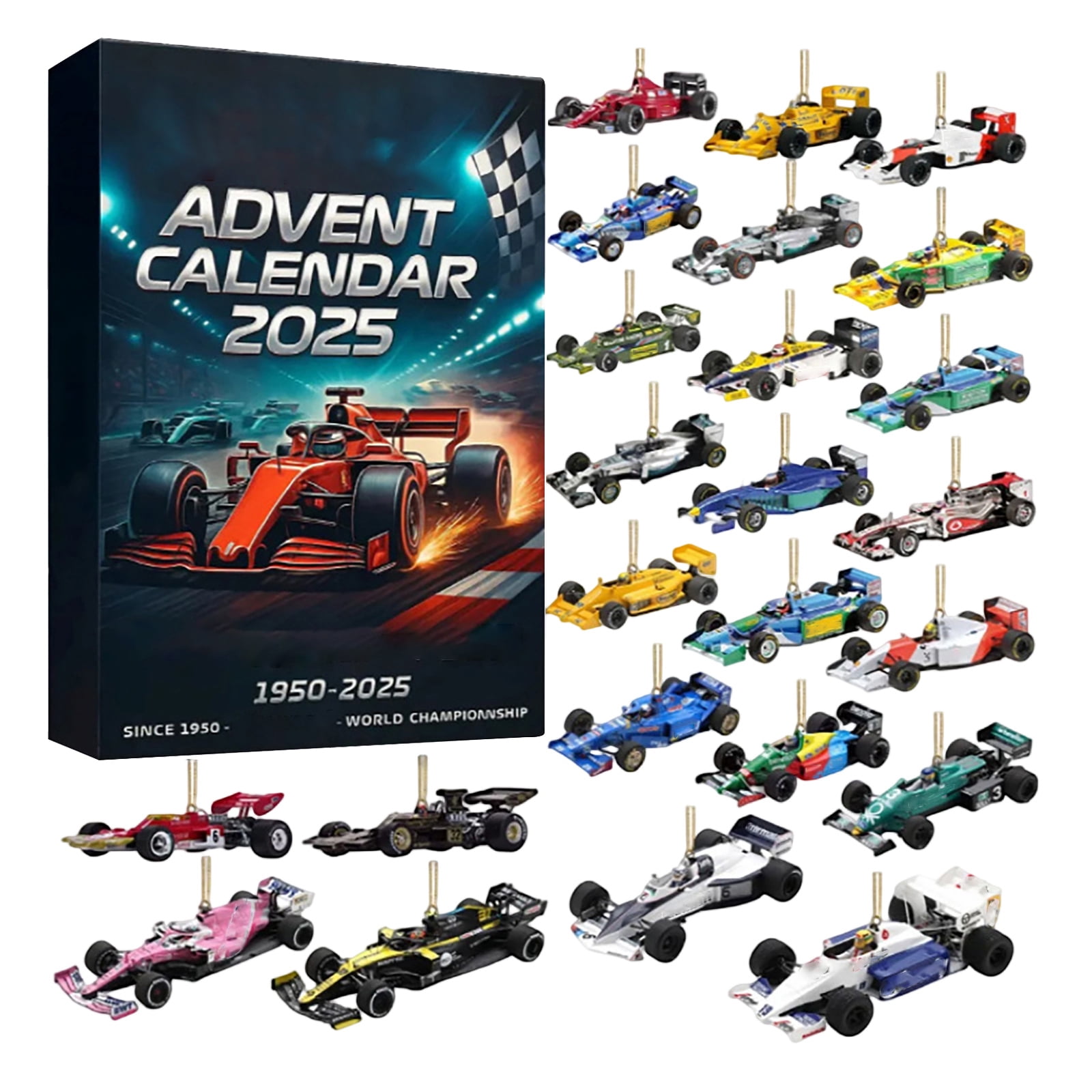 Hot Deal! 2025 Formula Car Advent Calendar, 24 Days Holiday Countdown ...