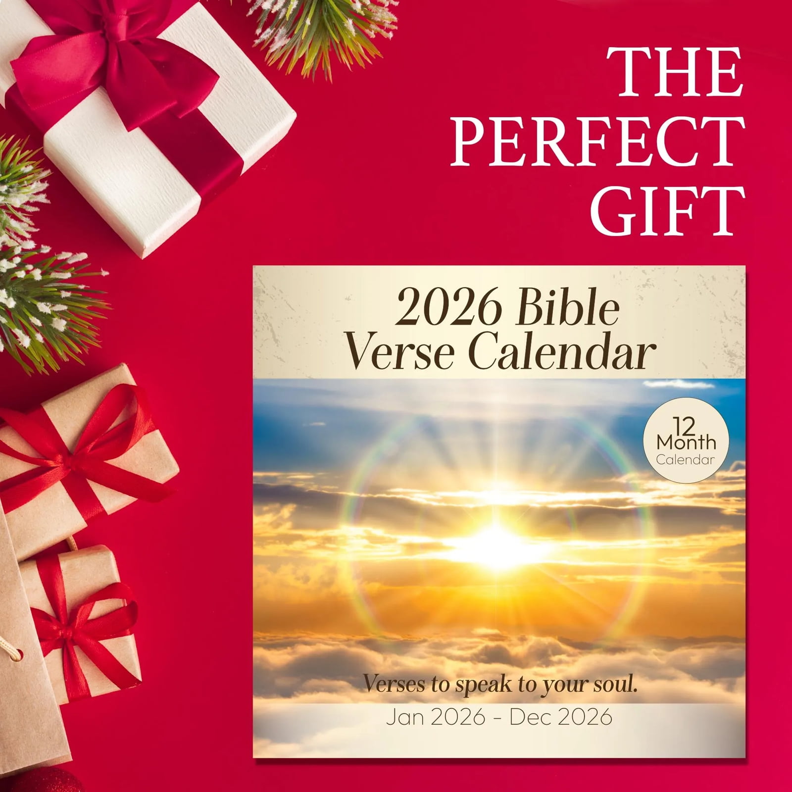 Hot Deal!2026 Christian Wall Calendar | Monthly Bible Verse Wall ...