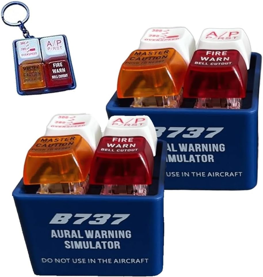 Hot Deal! 2PC Pilot and Crew Alert Keychain Egpws Warning Sound ...