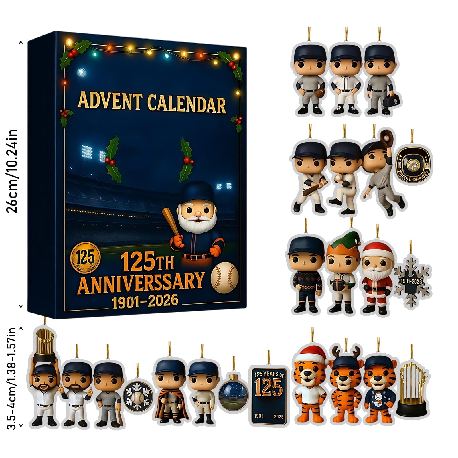 Hot Deal! Baseball Anniversary 125th Advent Calendar 2025, 24-Day ...