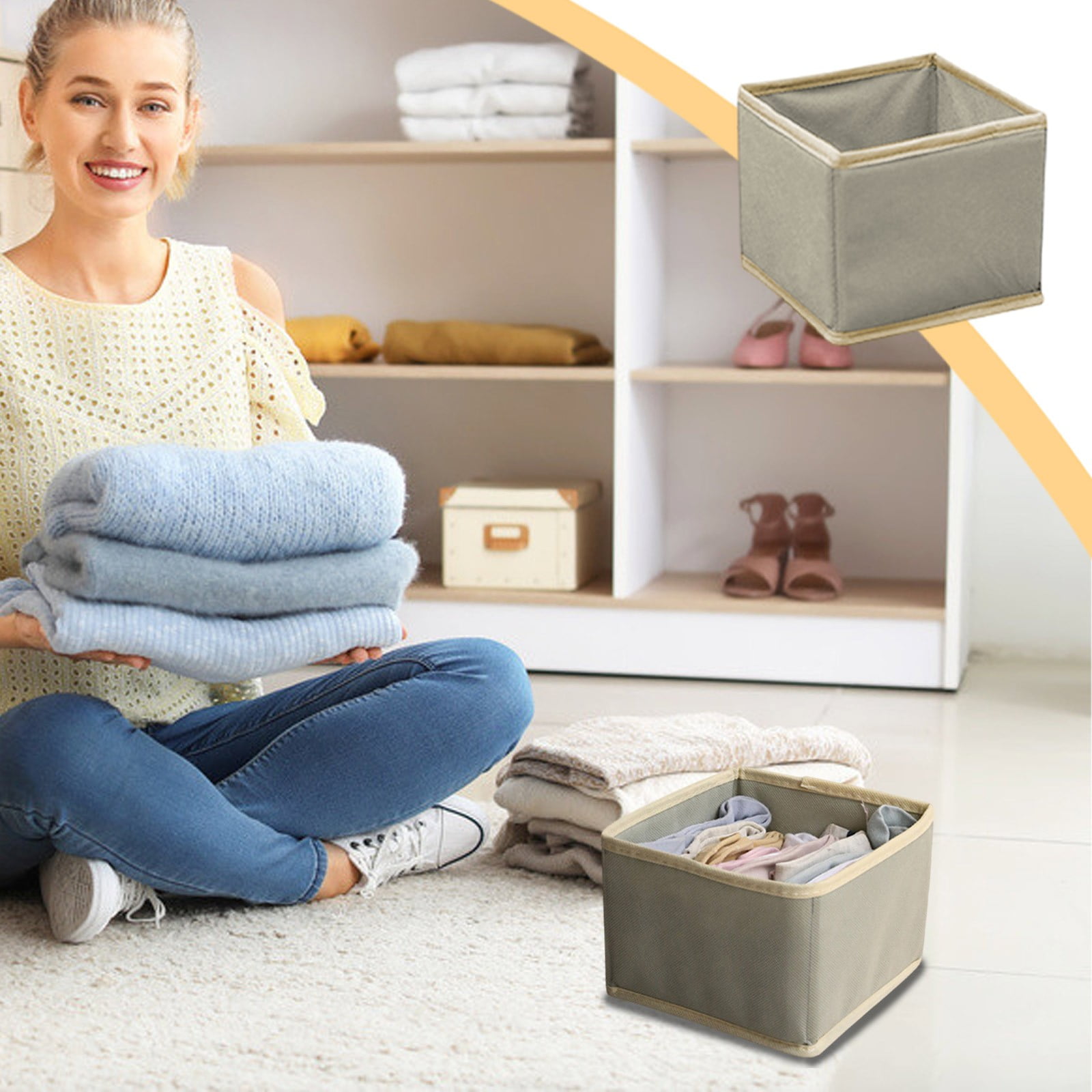 Hot Deal, Drawer Organizer Small Clothing Items, Closet Divider Storage ...