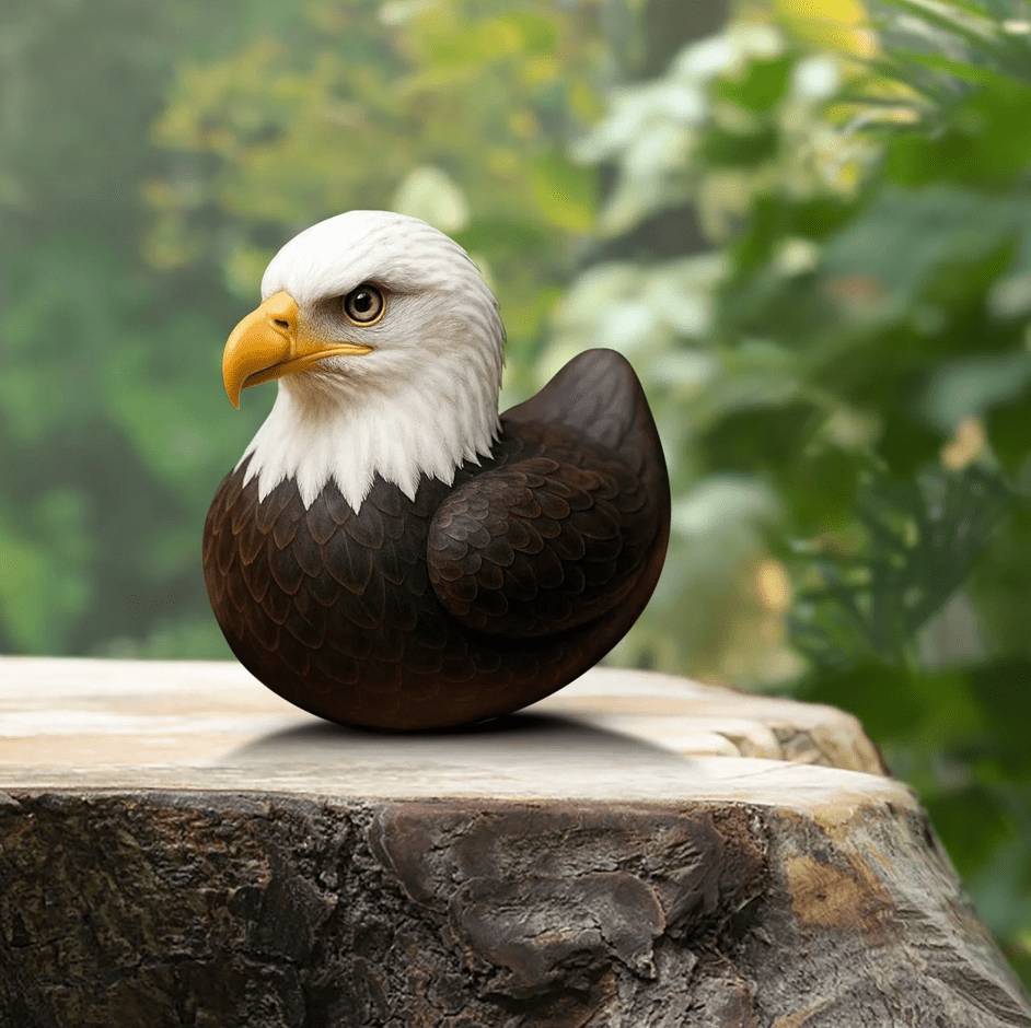 Hot Deal! Hand-Painted Wildlife Animal Resin Eagle Duck Set, Nature ...