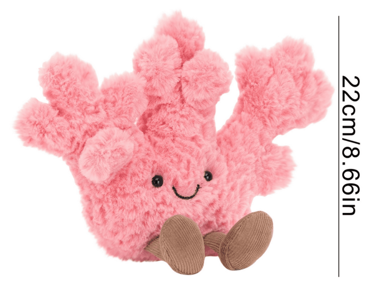 Hot Deal! Jellycat Amuseables Coral Plush Toys 8.66" Jellycat Summer ...