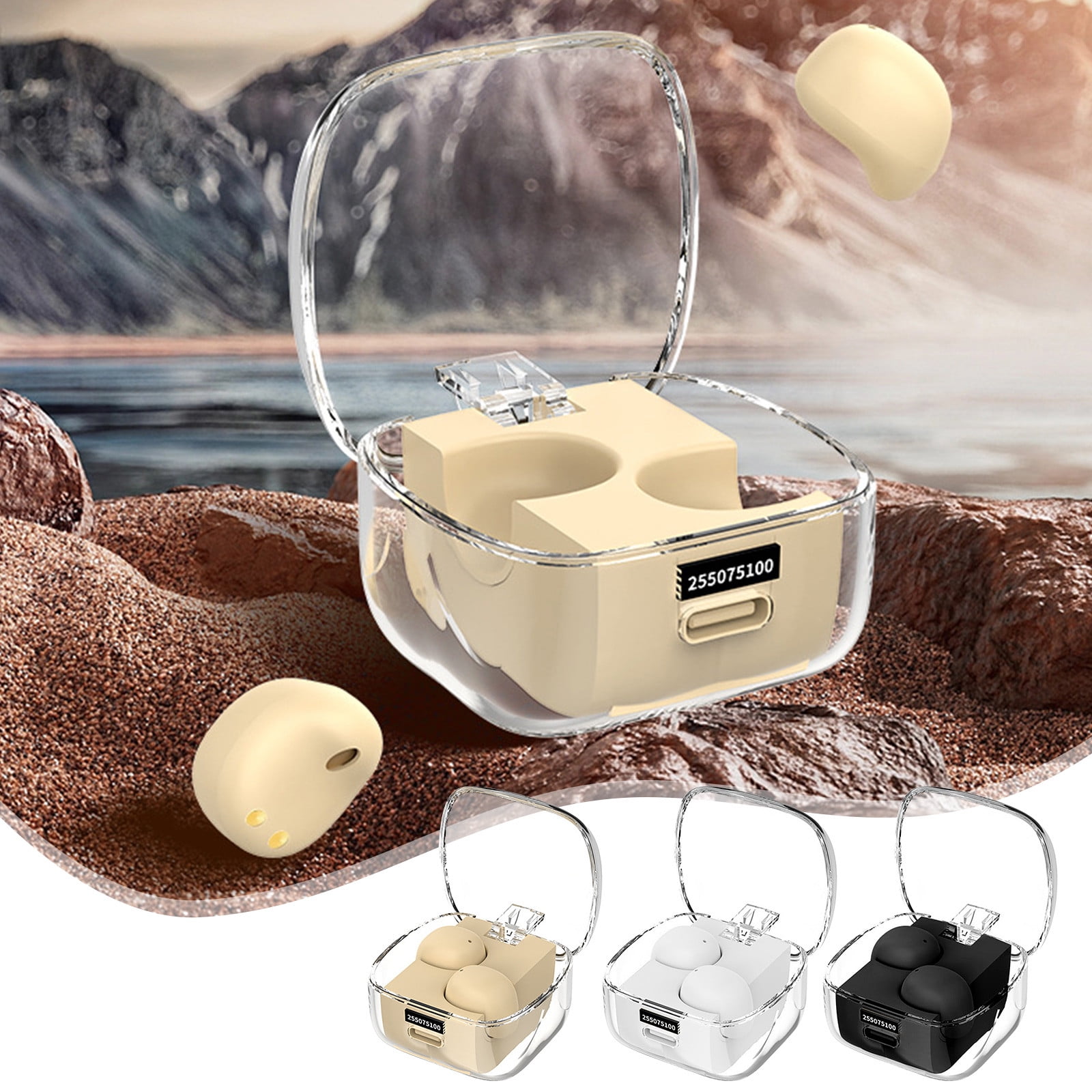 Hot Deal, Mini Sleep Bluetooth Earphones, Compact Design, Digital ...