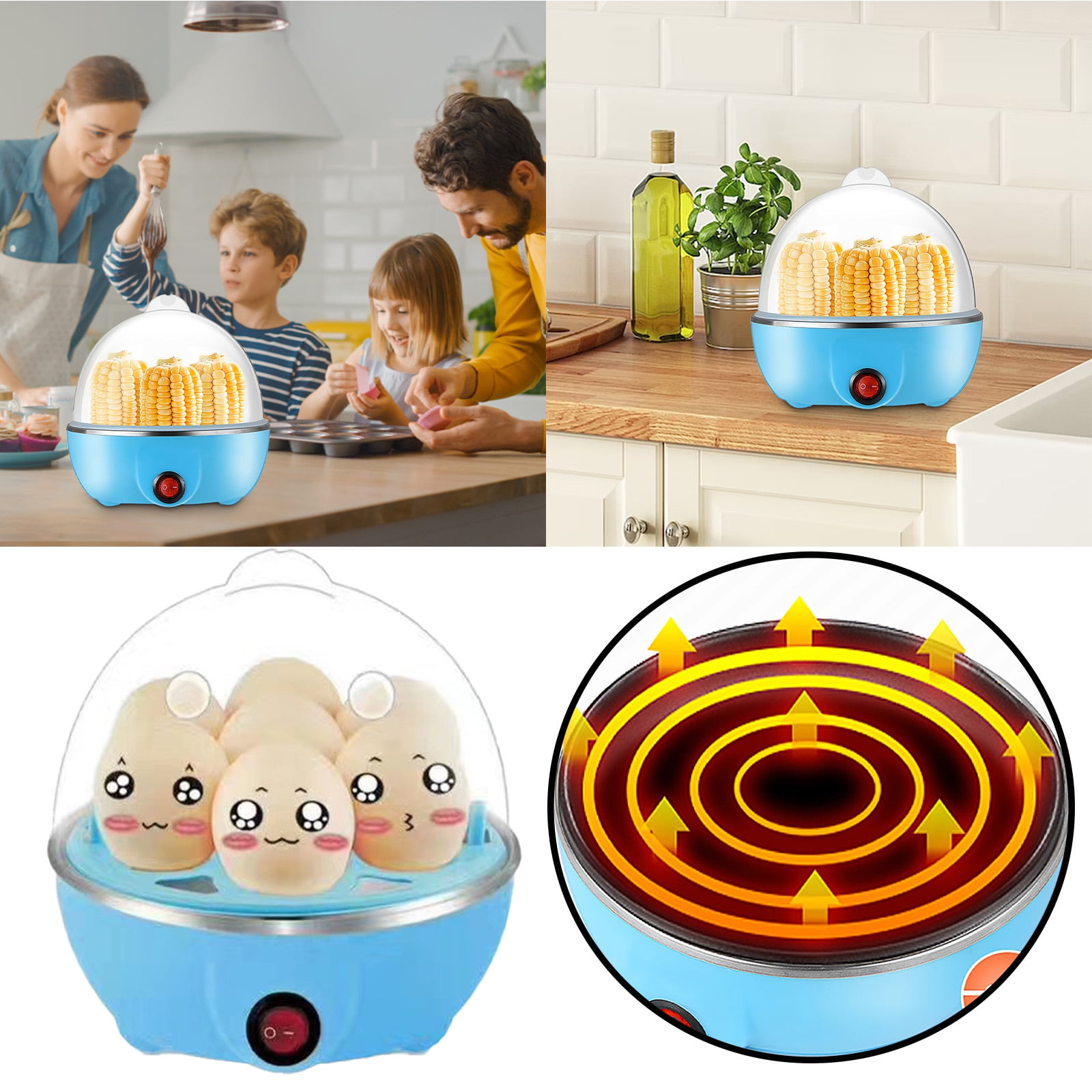 Hot Deal! Miyuadkai Eggs Cooker Clearance Egg Steamer,Multi Function Layer Egg Poacher Stainless ...