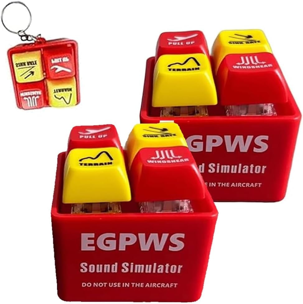 Hot Deal! Pilot Alert Keychain Egpws Alarm Keychain Cockpit Emergency ...