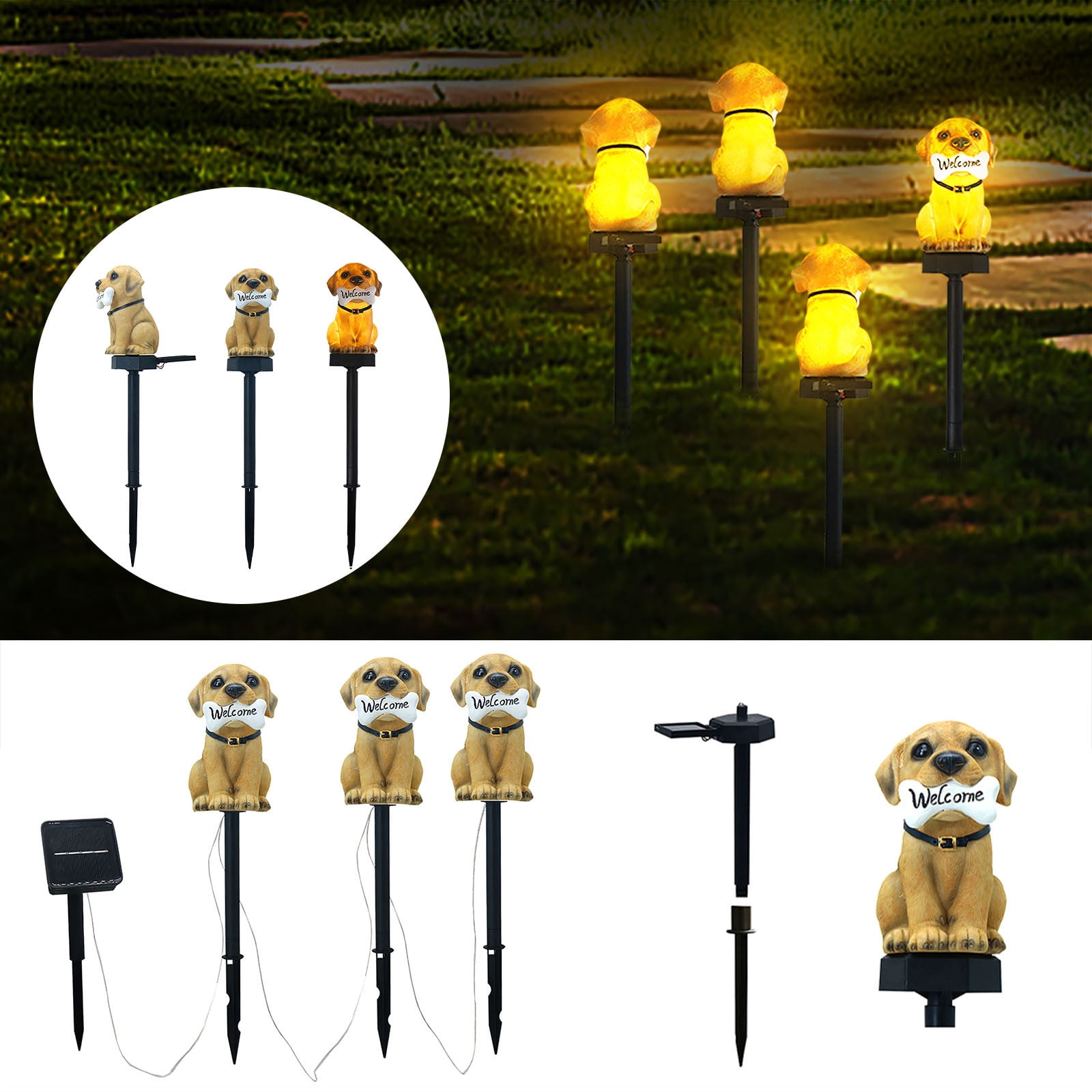Hot Deals, Resin Solar Light, Outdoor Decor, Stake Light, Energy-saving ...