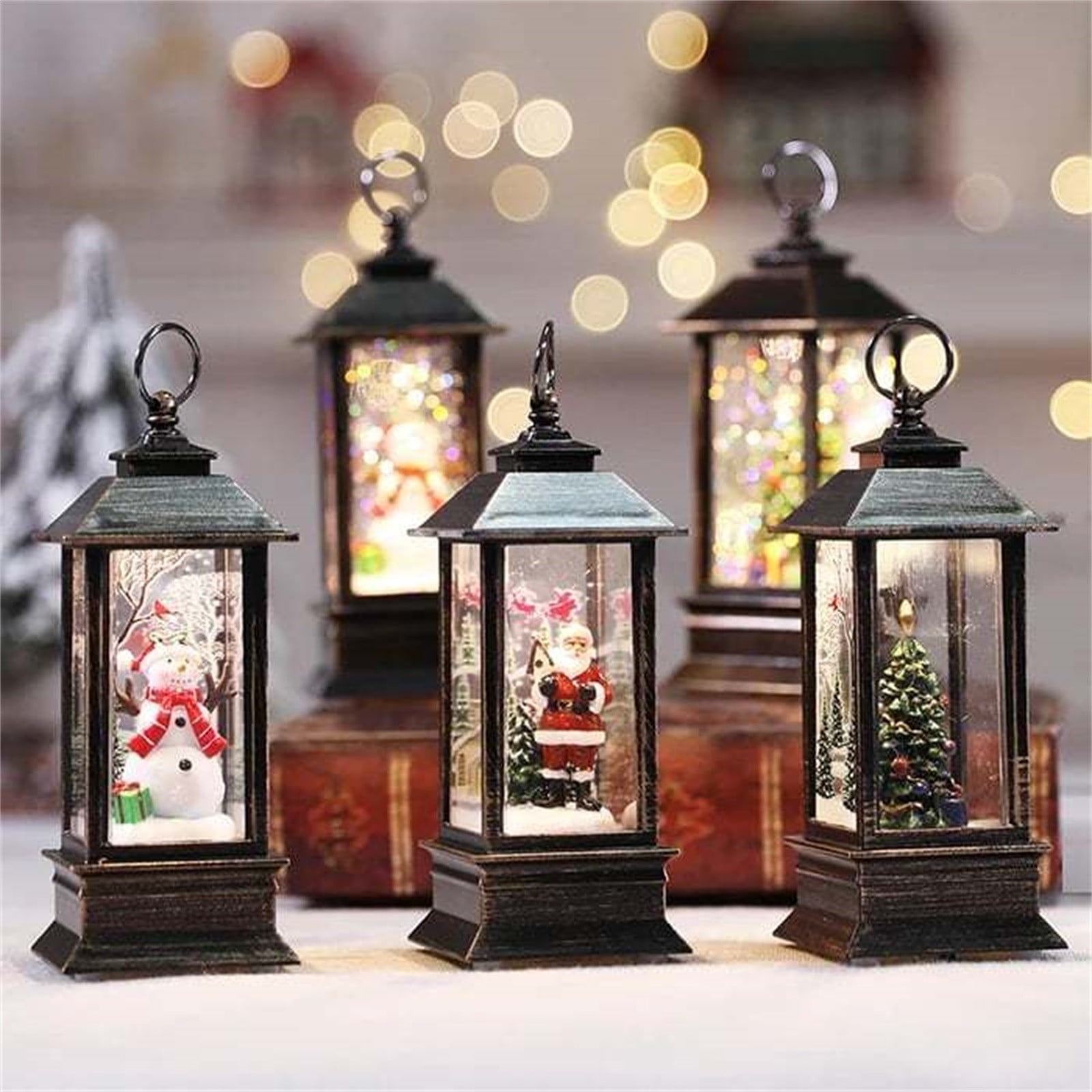Hot Deals on Home Gifts CWCWFHZH Christmas Simulation Small Oil Lamp ...