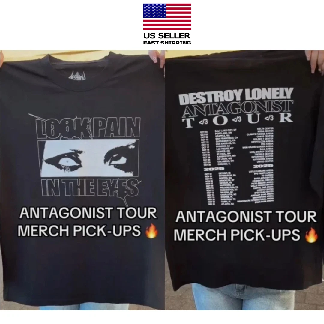 Hot Destroy Lonely Antagonist 2.0 Tour Merch T-shirt - Walmart.com