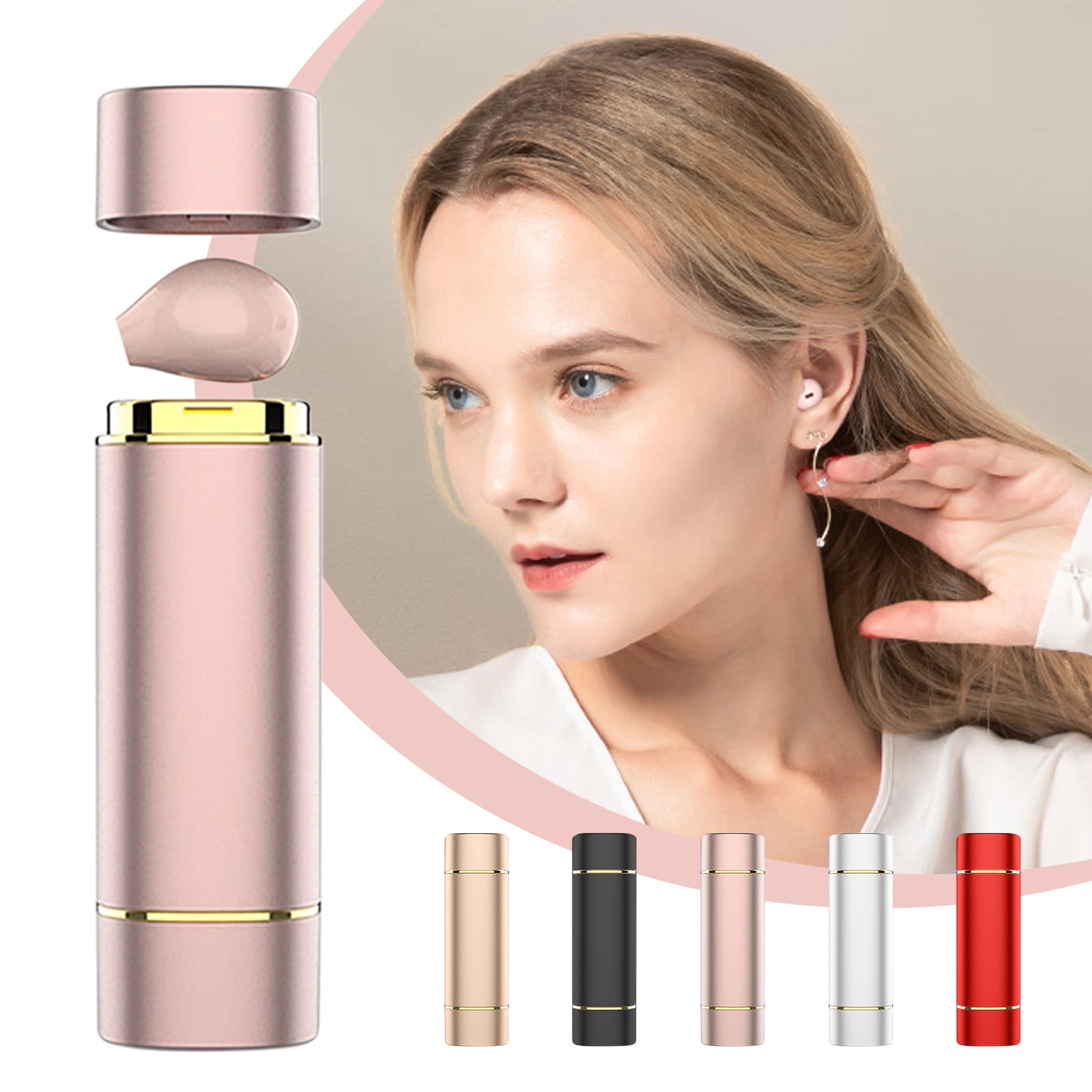 Hot Discounts, Bluetooth Headset Stereo Lipstick Half In-ear Bluetooth ...