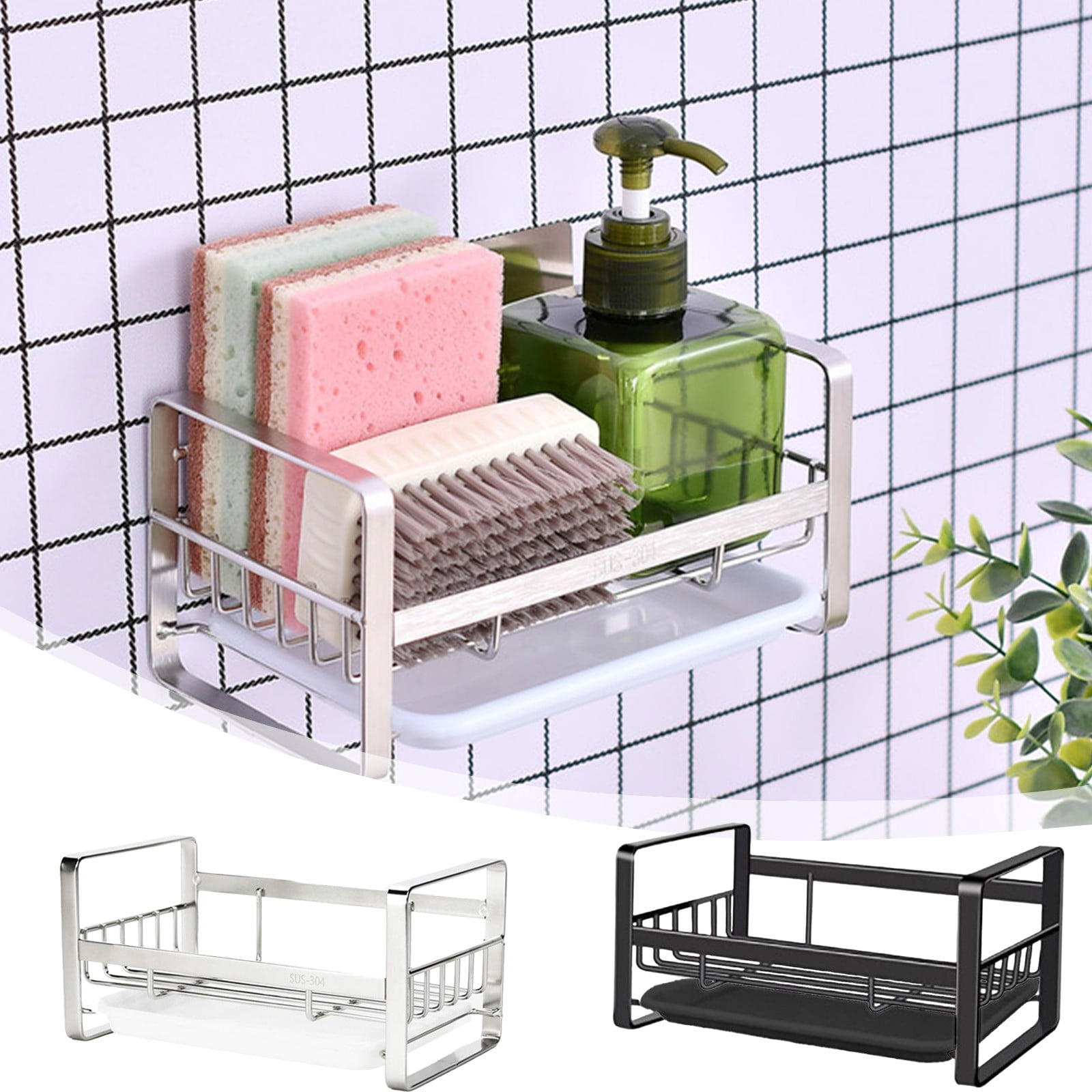 Hot Discounts, Kitchen Storage Rack, Wall-Mounted Dishcloth Storage ...