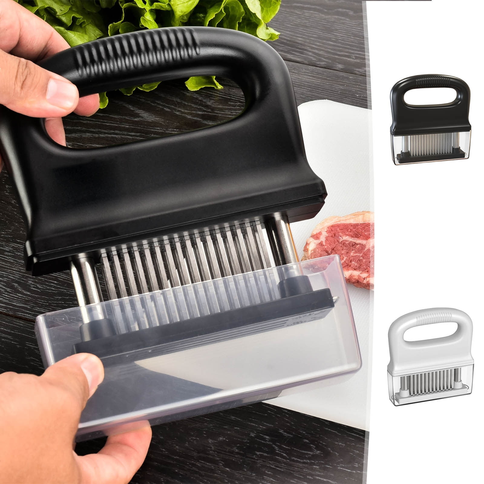 Hot Discounts, Meat Tenderizer Tool - 48-Blade Steak Pounder, Chicken ...