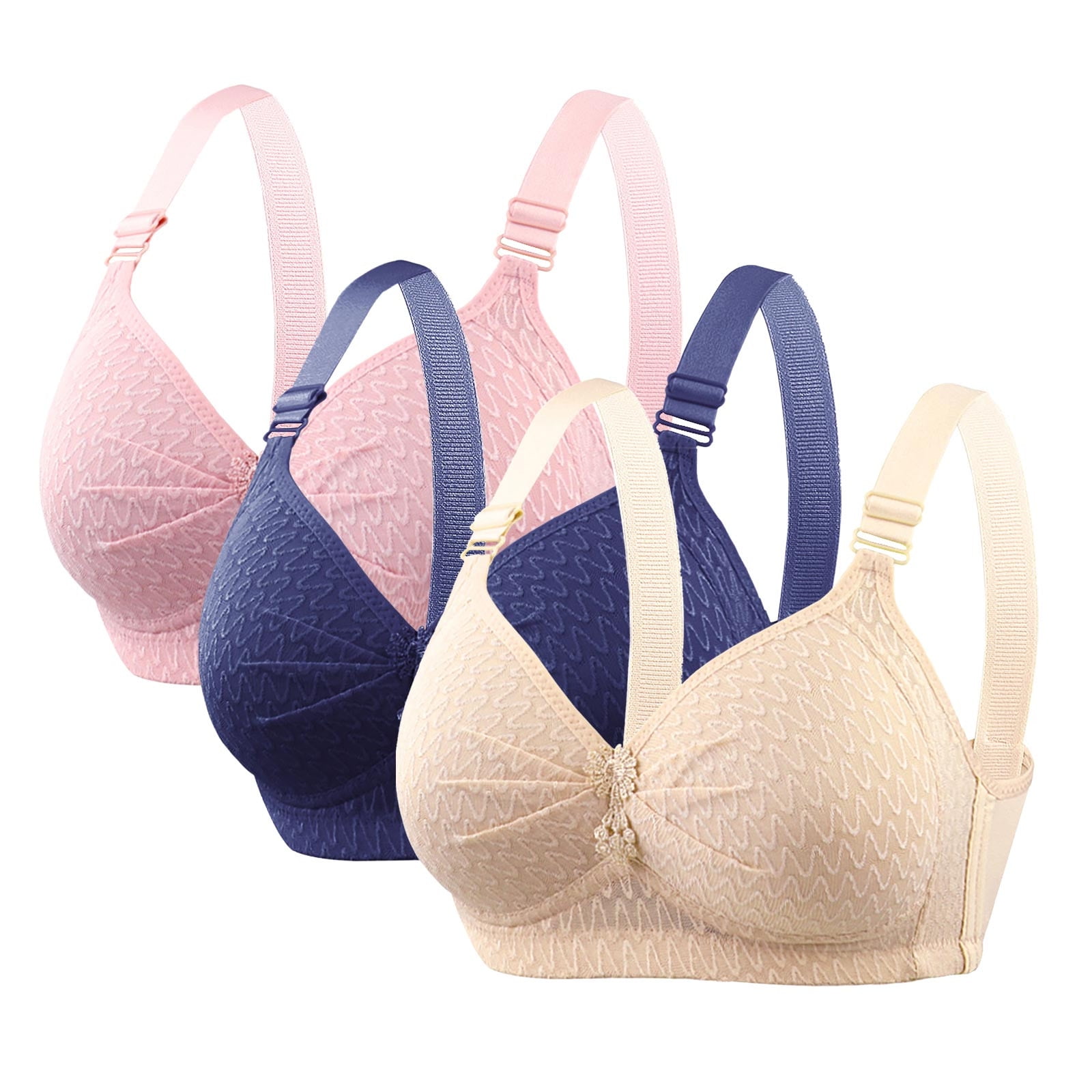 Hot Discounts,Middle Aged and Elderly Bras without Steel Rings Large ...