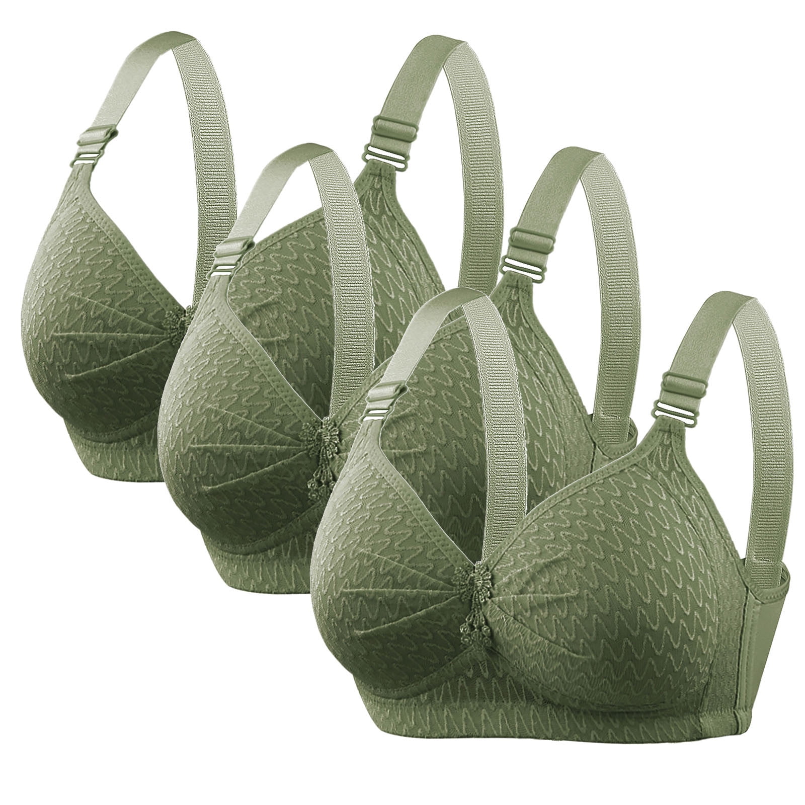 Hot Discounts,Middle Aged and Elderly Bras without Steel Rings Large ...
