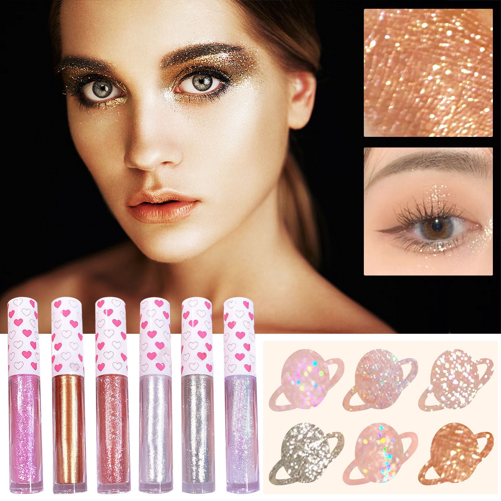 Hot Discounts, Pearlescent Glitter Eyeshadow, Silkworm Hue Makeup ...