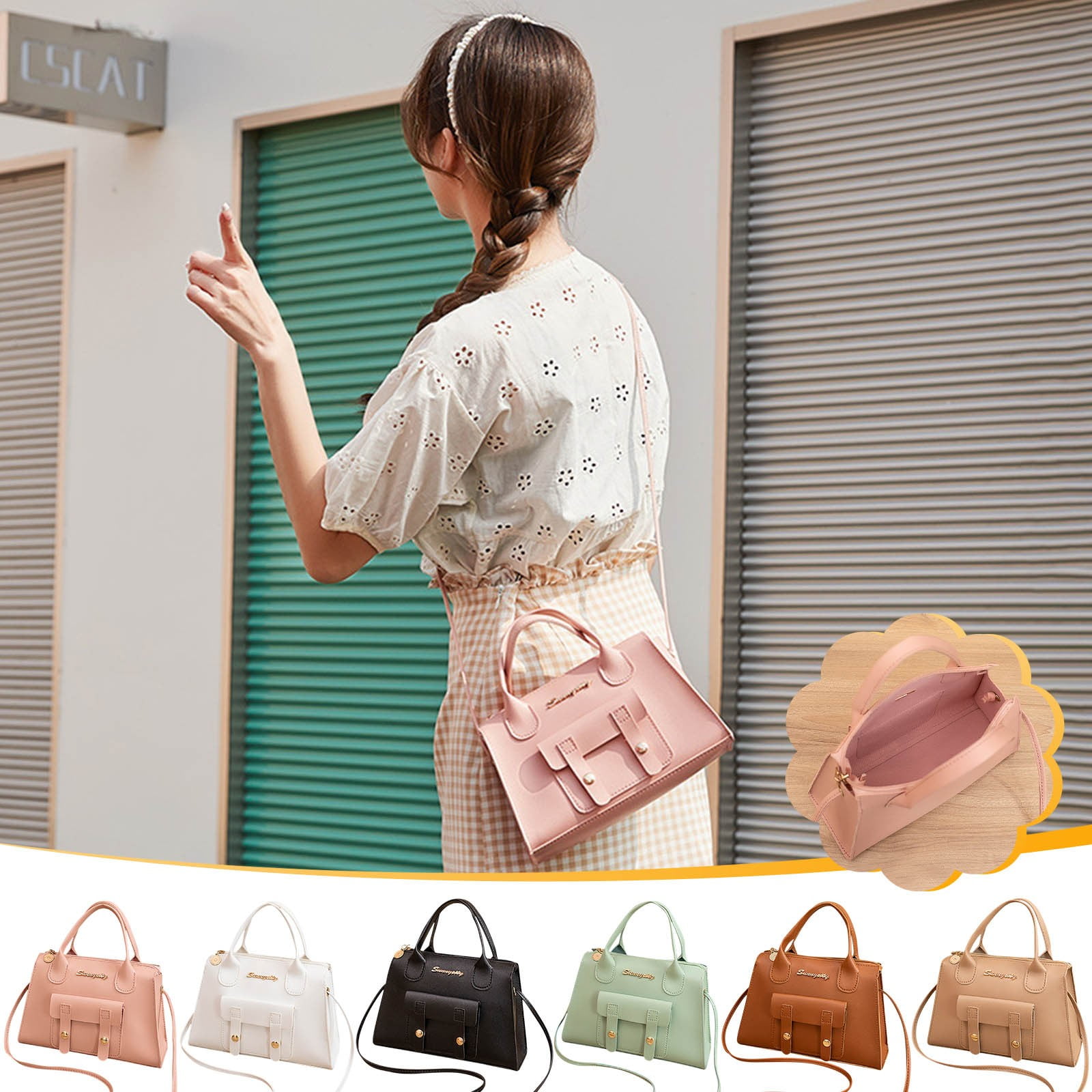 Hot Discounts, Women's Shoulder Bag, Fashion New Pattern, Solid Handbag ...