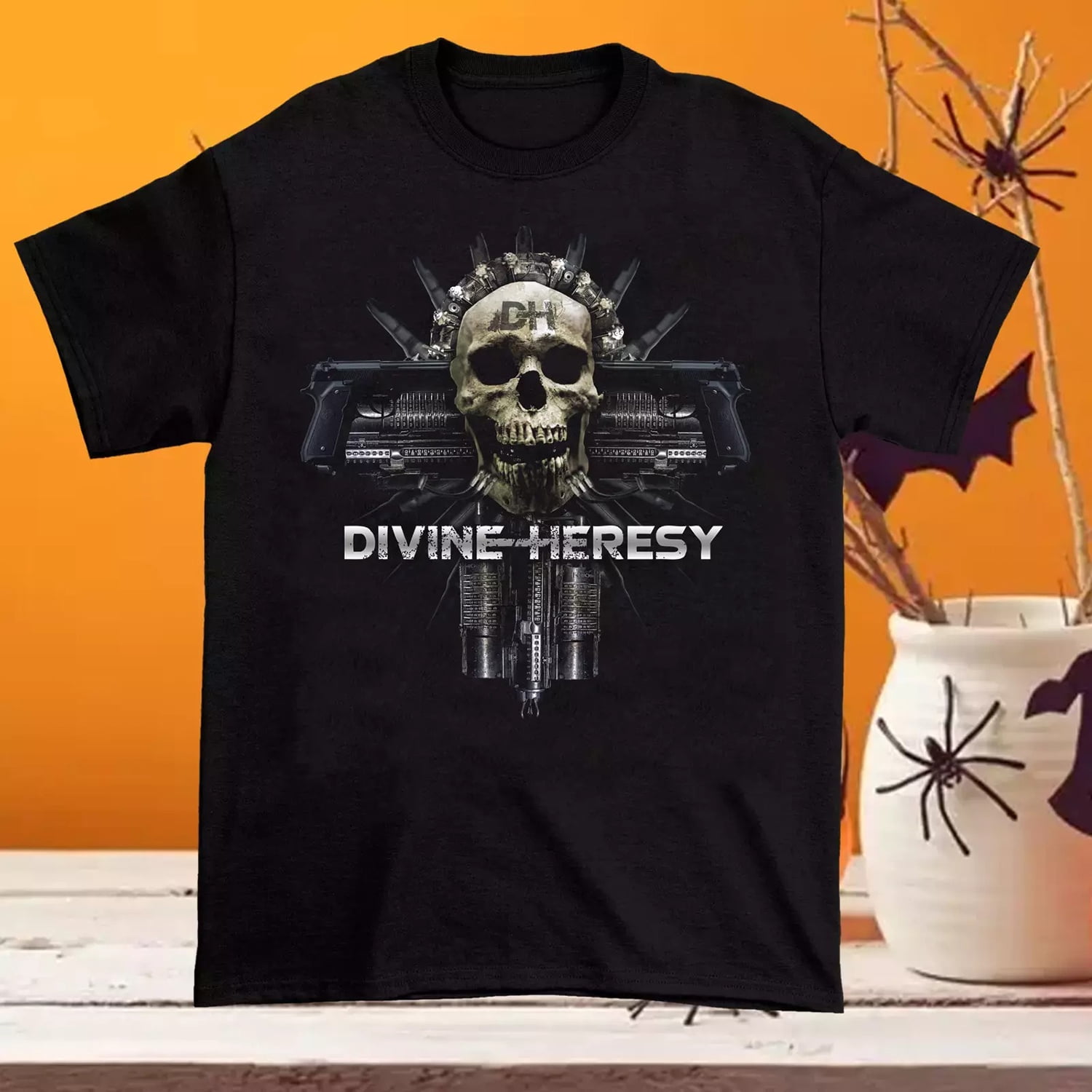 Hot Divine Heresy Band Black Color Cotton T-Shirt Adults PP939 ...